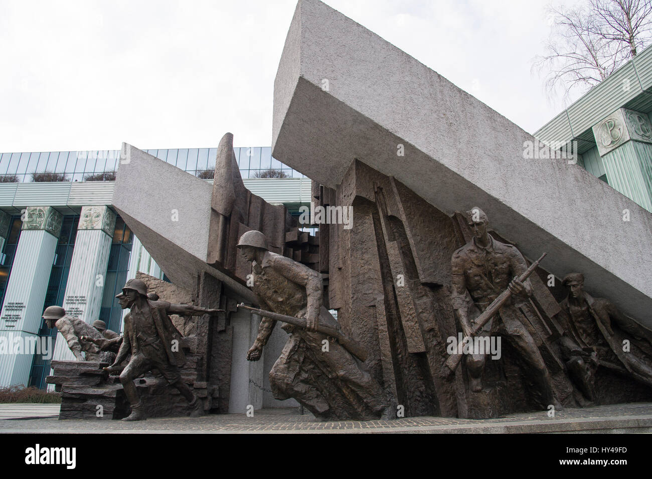 Warsaw Uprising Monument (Pomnik Powstania Warszawskiego) on Krasinski ...