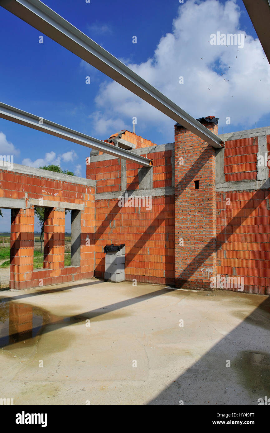 aspiration, blocks, bricks, building, building site, construction ...