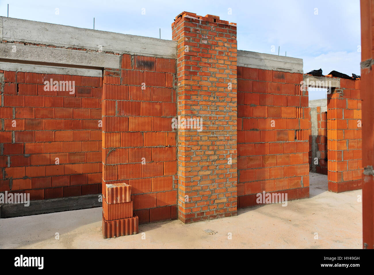 aspiration, blocks, bricks, building, building site, construction ...