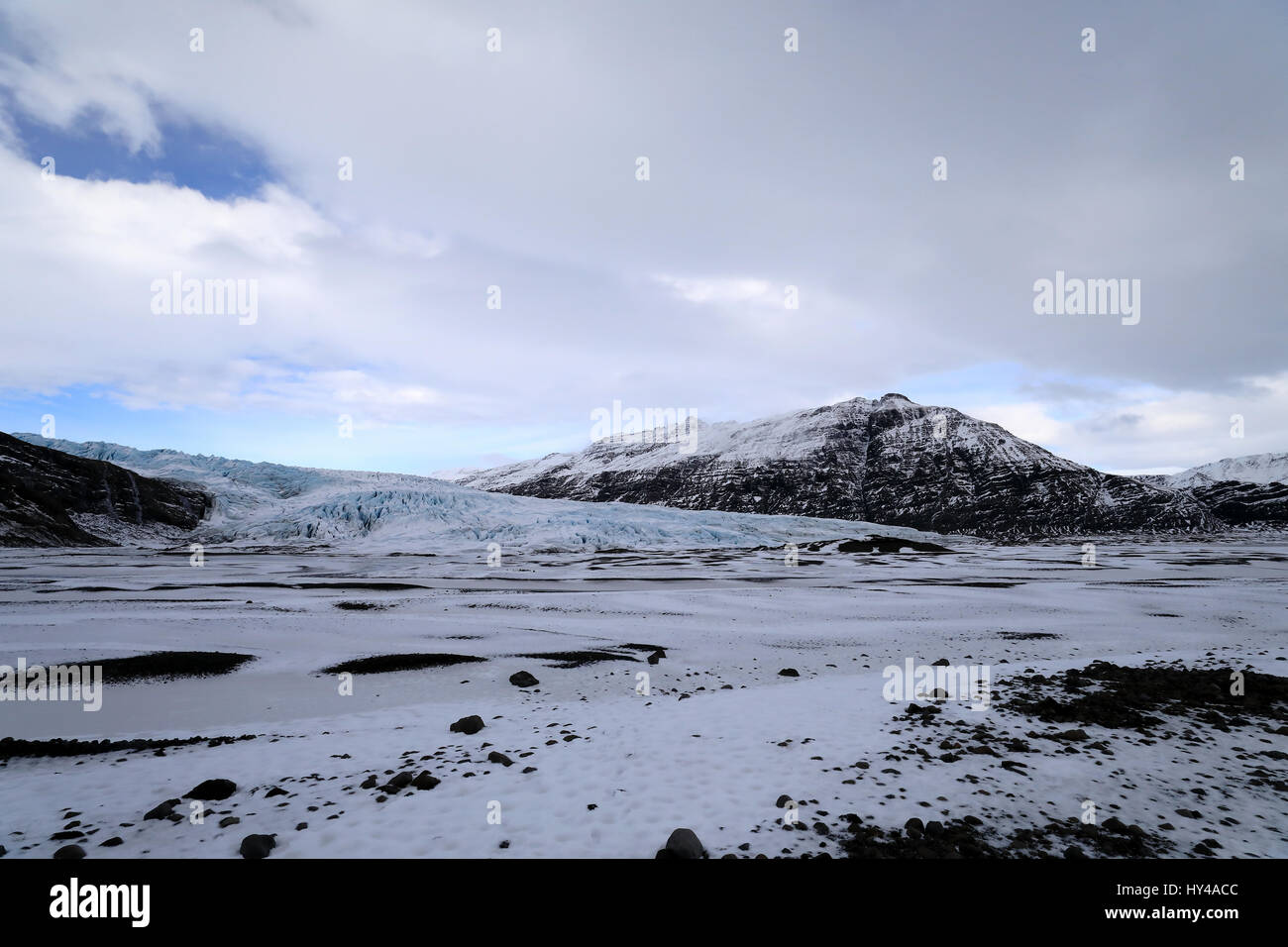 Fláajökull, glacier near Höfn in southeast Iceland Stock Photo - Alamy