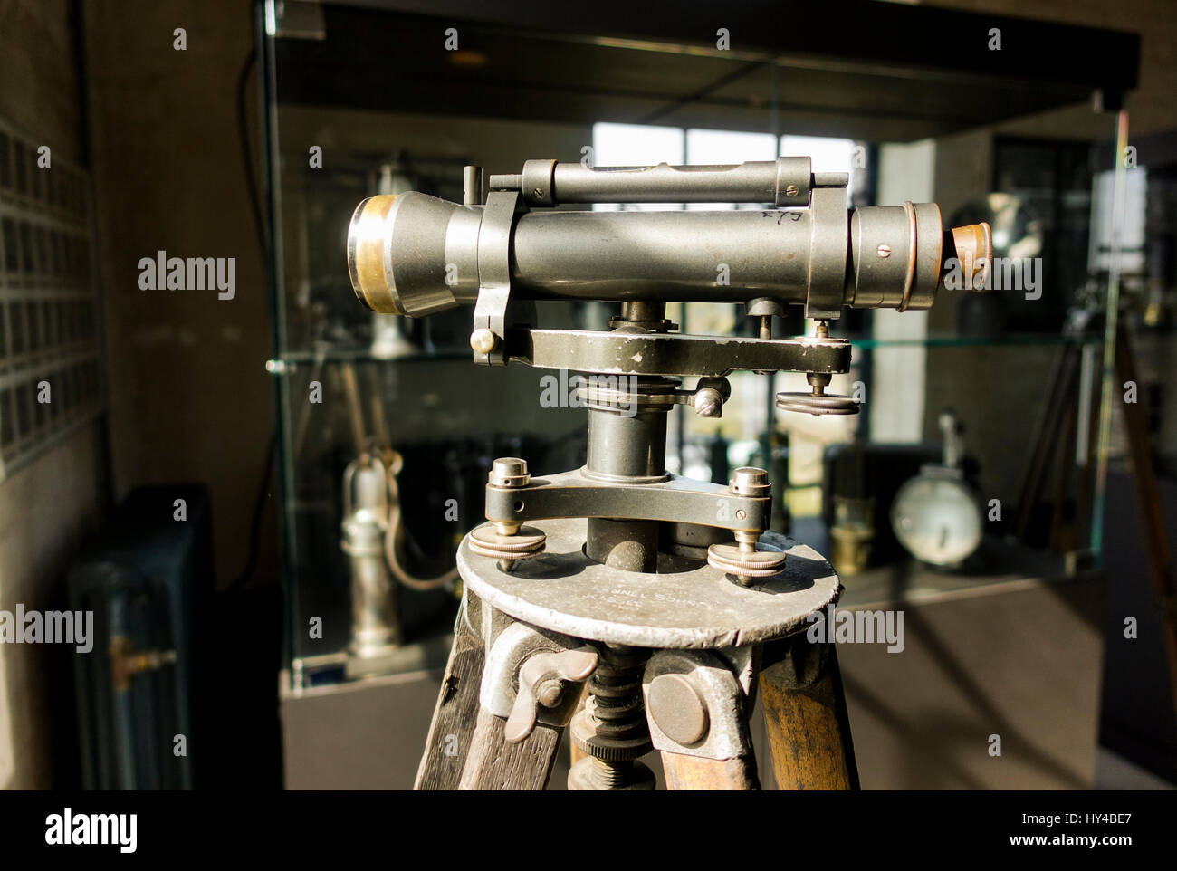 Theodolite precision instrument used in mining industry, rocket launch ...