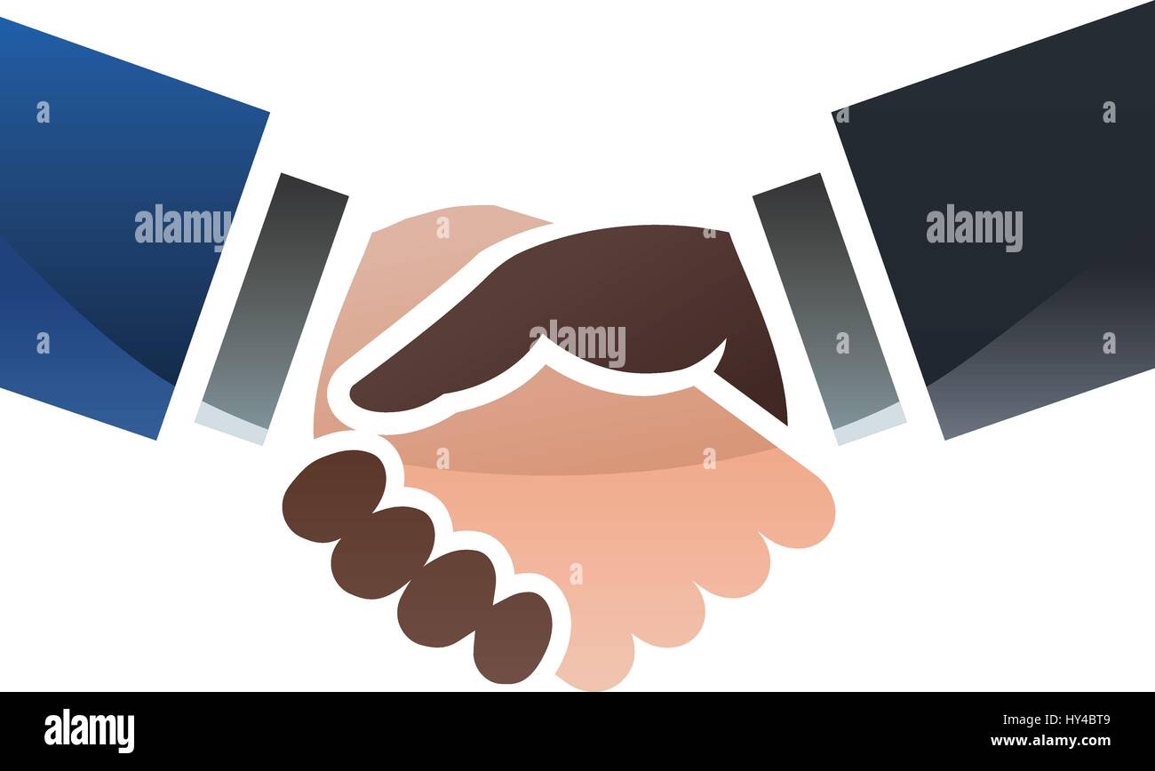 Cartoon handshake hi-res stock photography and images - Alamy