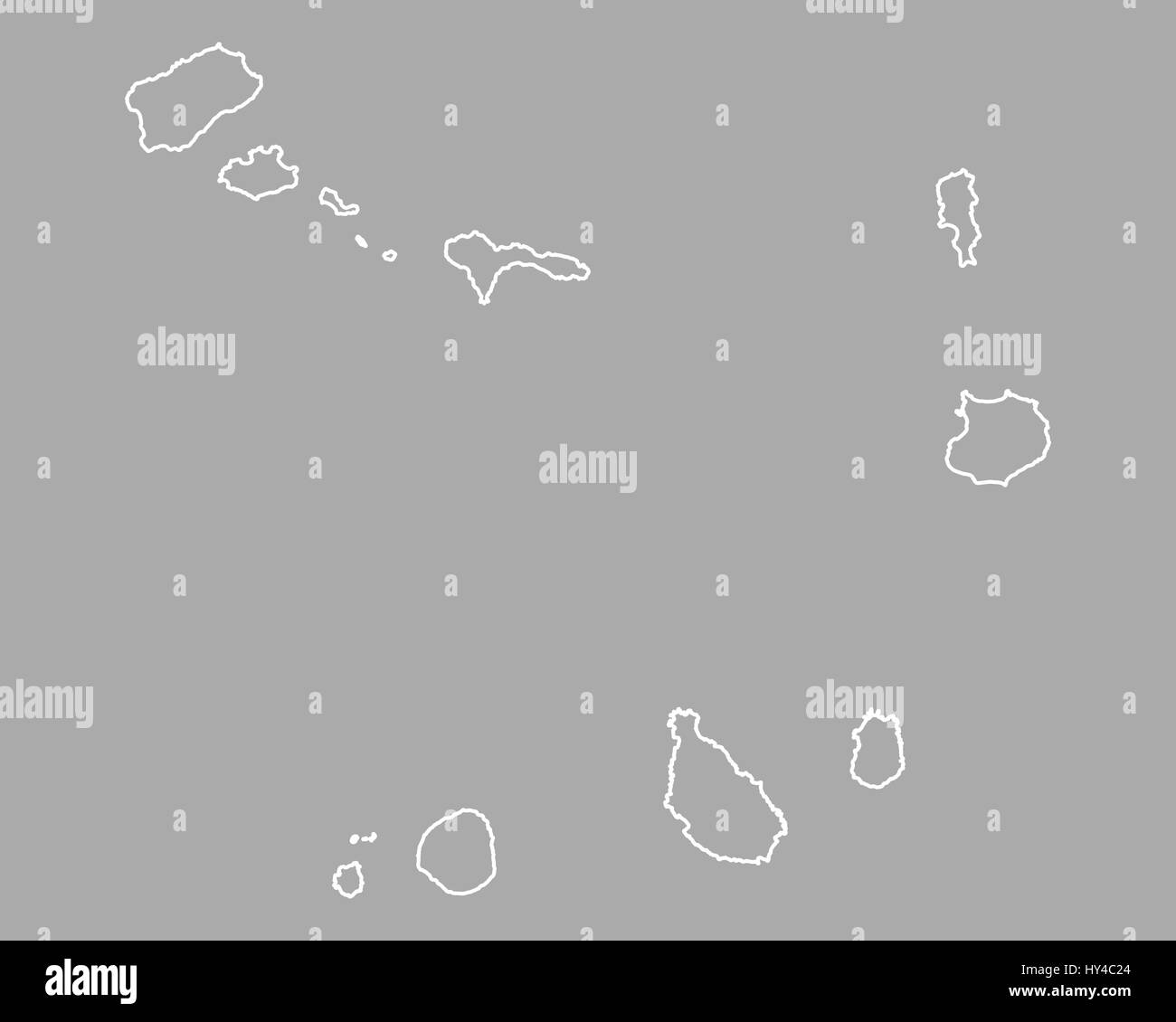 Map of Cape Verde Stock Photo - Alamy