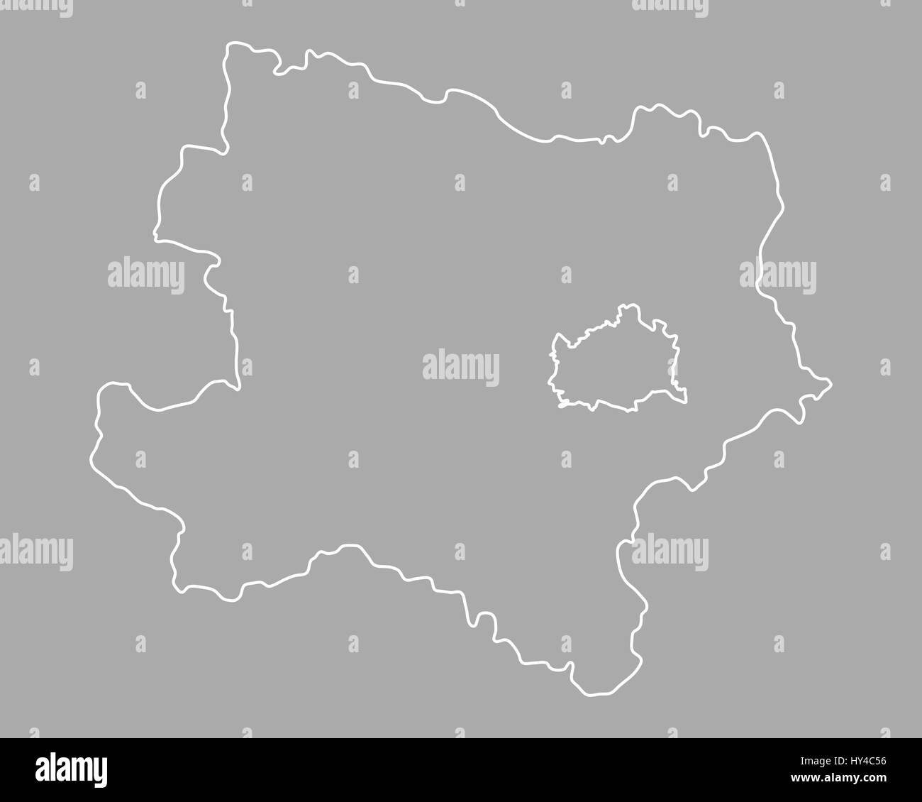 Map of Lower Austria Stock Photo - Alamy