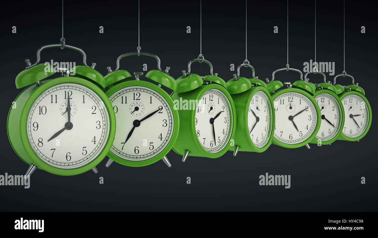 Clock alarm 3D. Time concept Stock Photo - Alamy