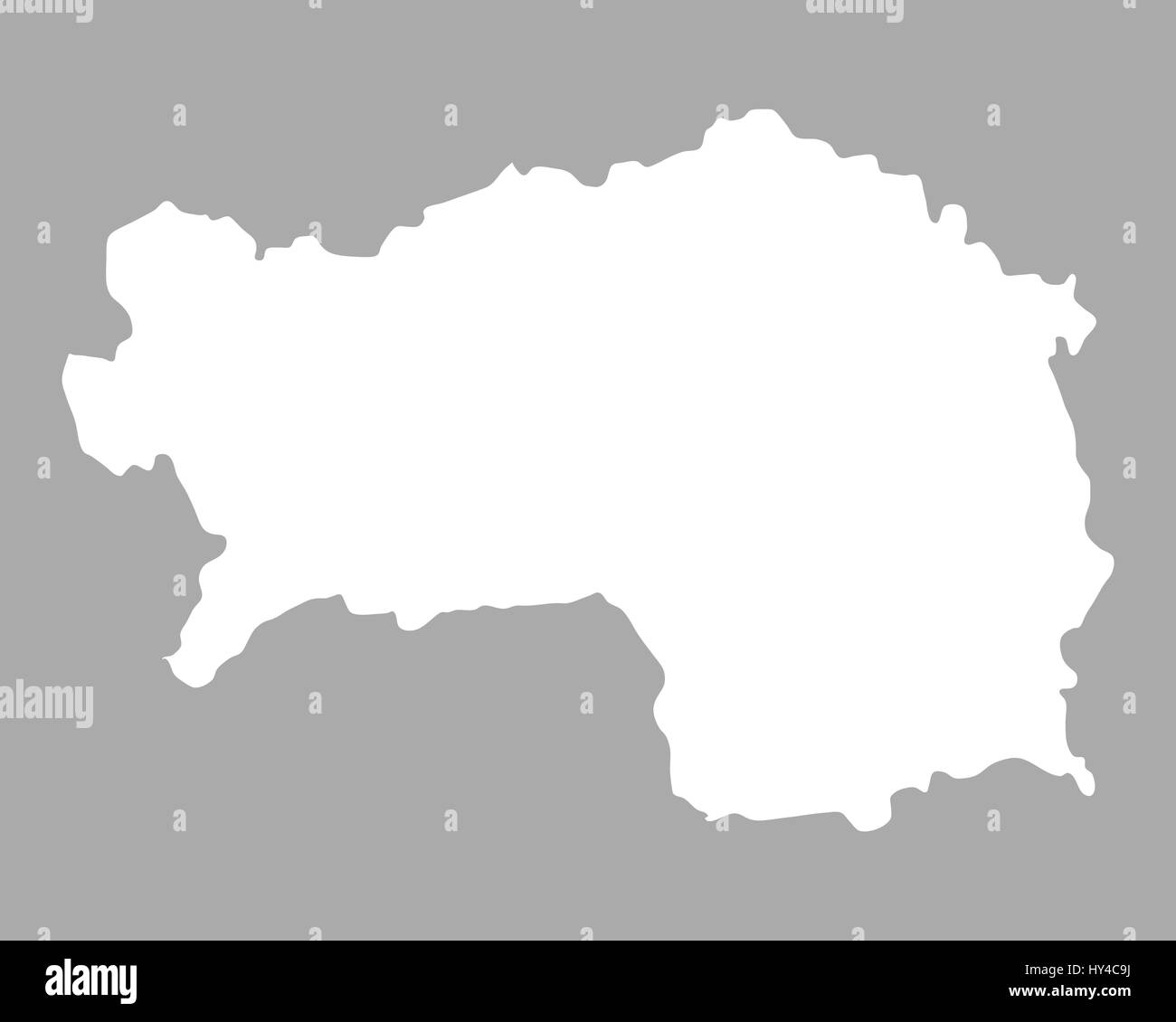 Map of Styria Stock Photo - Alamy