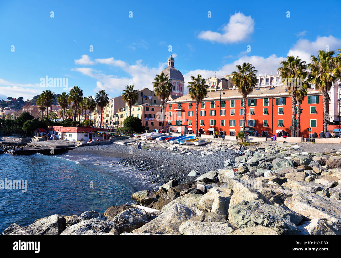 Spring landscape of the village pegli genoa Stock Photo - Alamy