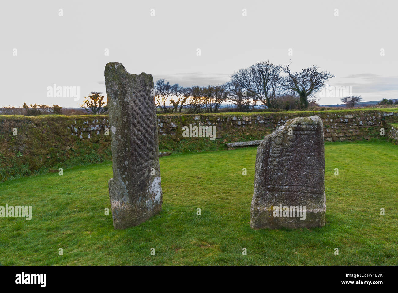 Cornish celtic granite cross hi-res stock photography and images - Alamy