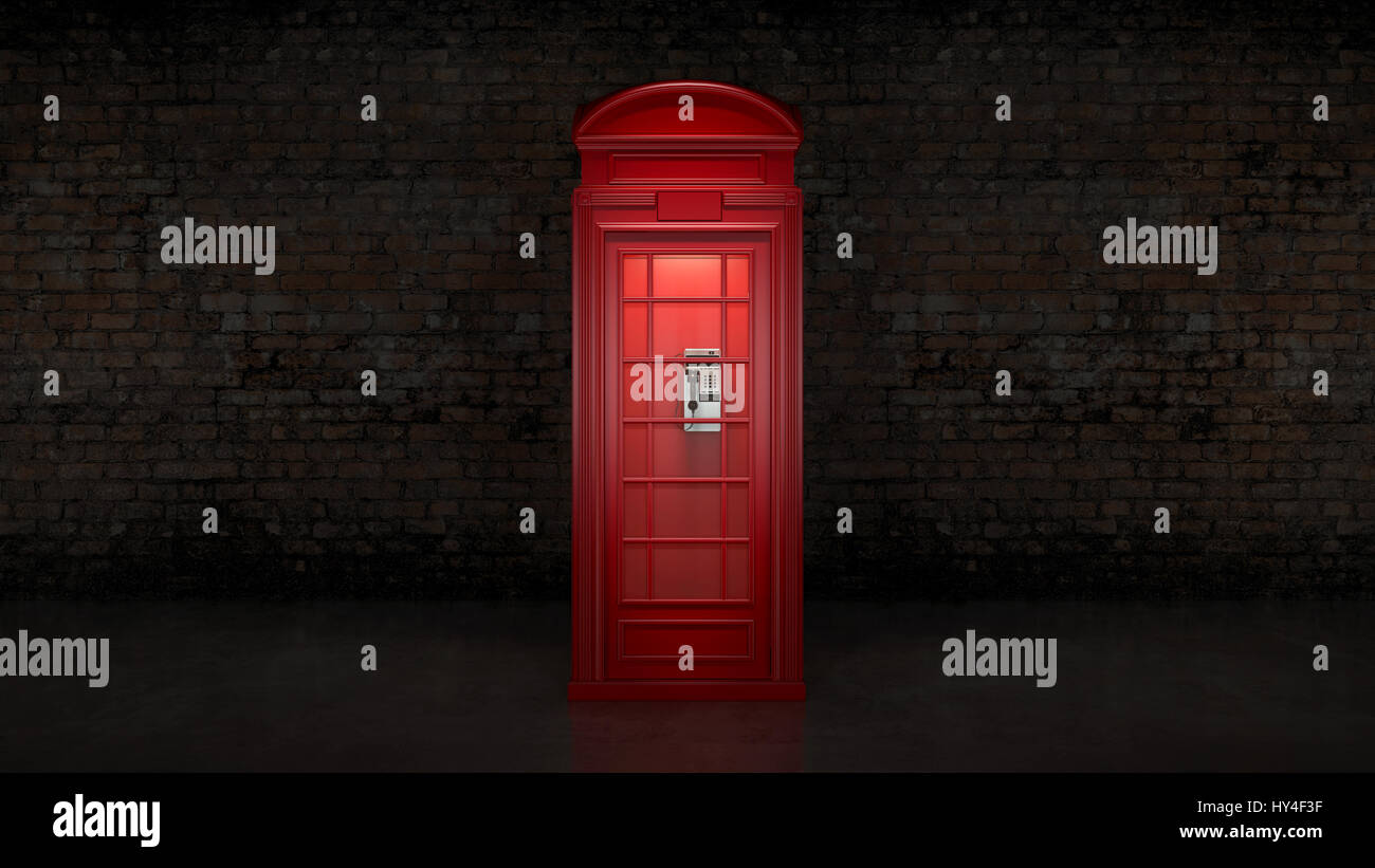 British Phone Booth in London Stock Photo - Alamy