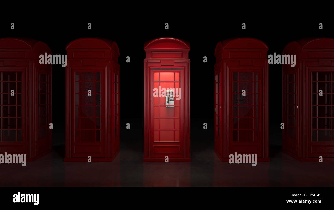 British Phone Booth in London Stock Photo - Alamy