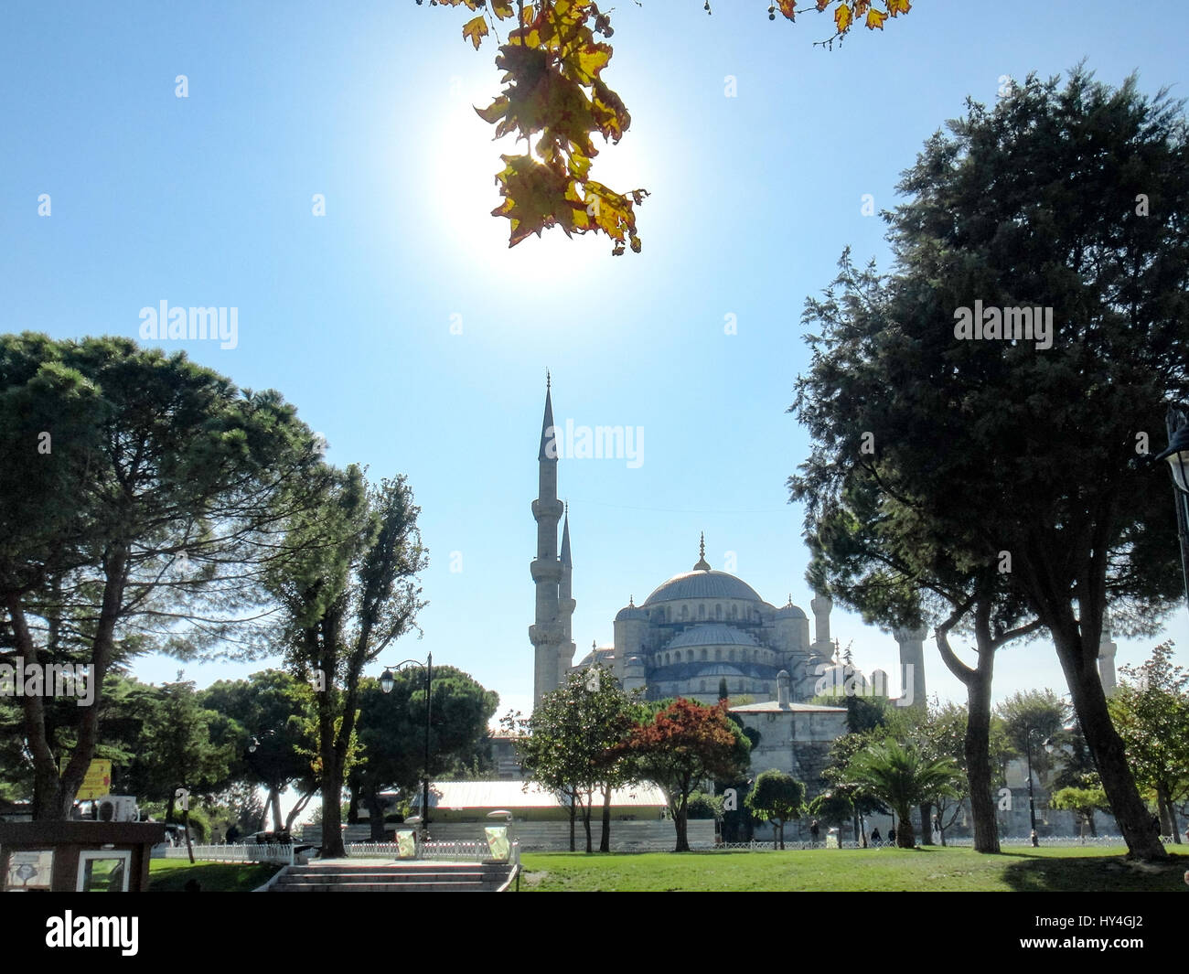 The Blue Mosque (Sultan Ahmet Camii Mosque) in the Sultanahmet area of ...