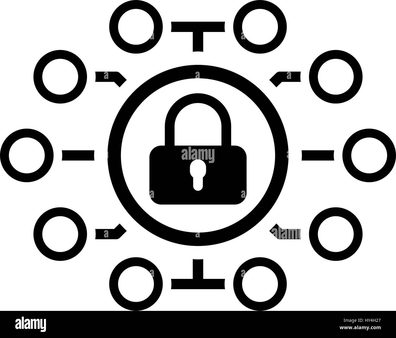 Connection security Black and White Stock Photos & Images - Alamy