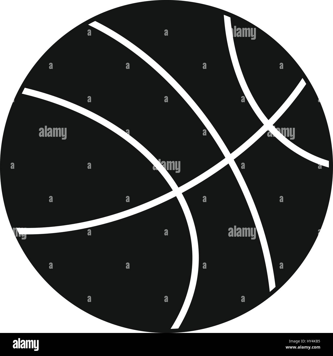 Basketball ball icon, simple style Stock Vector Image & Art - Alamy