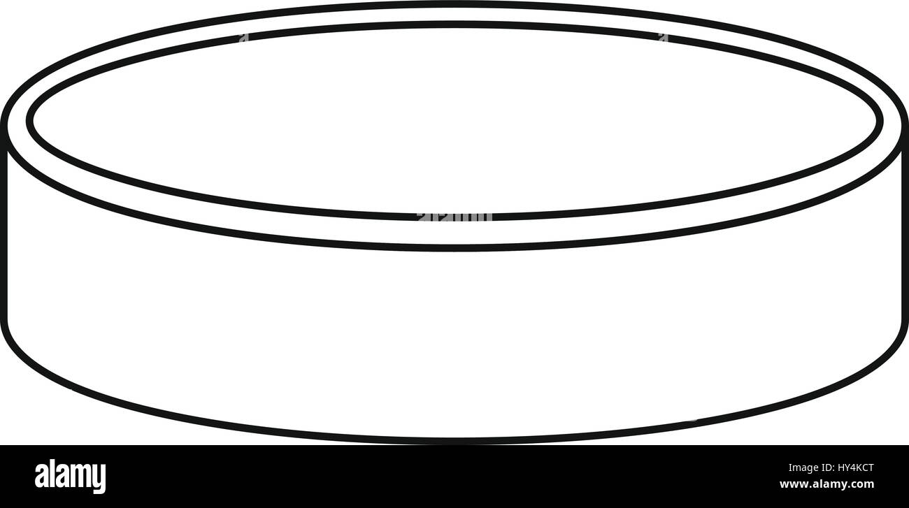 Puck for playing ice hockey icon, outline style Stock Vector Image ...
