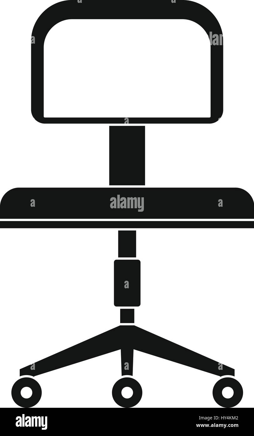 Office a chair with wheels icon, simple style Stock Vector Image & Art ...