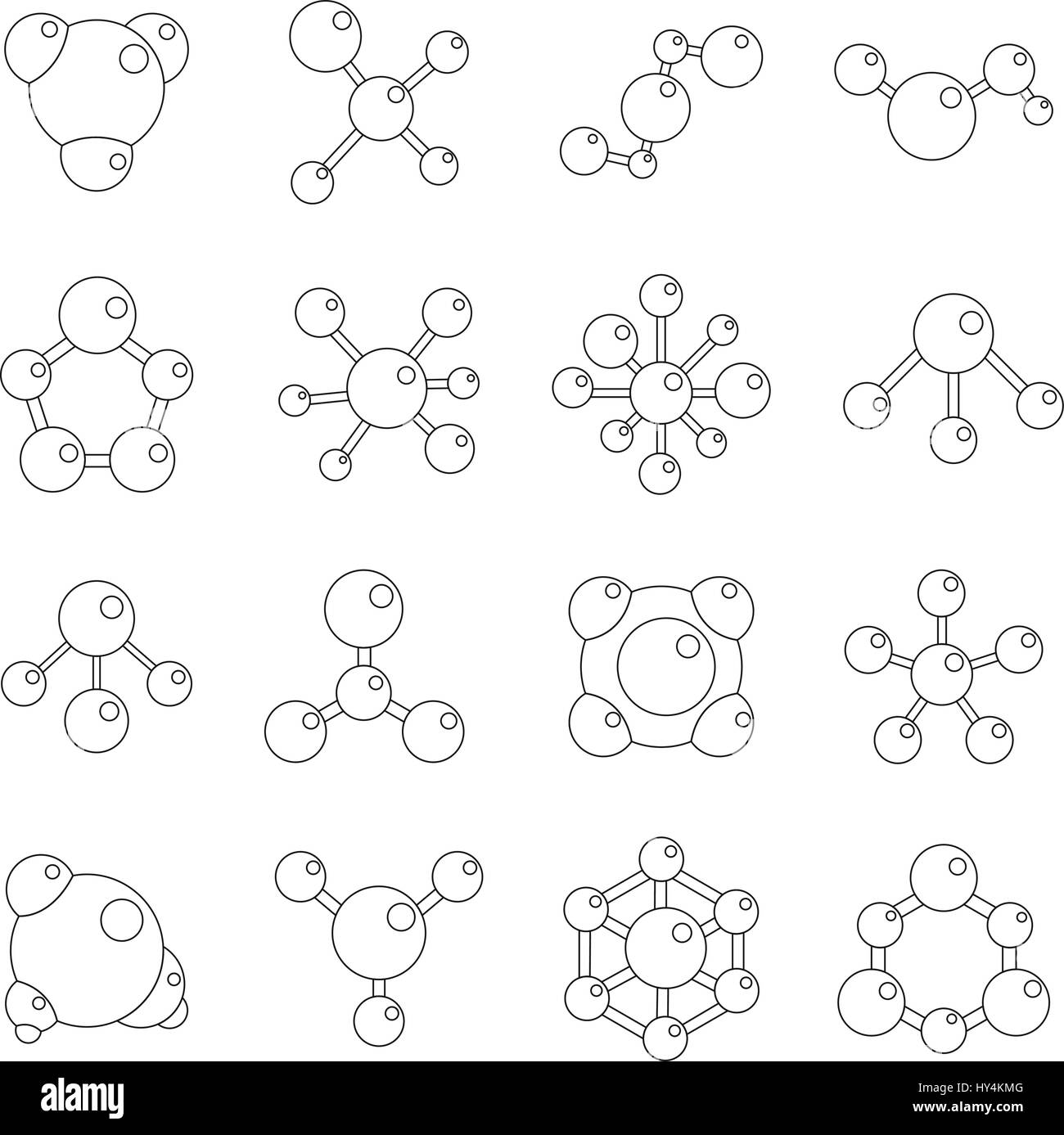 Model of water molecule Black and White Stock Photos & Images - Alamy