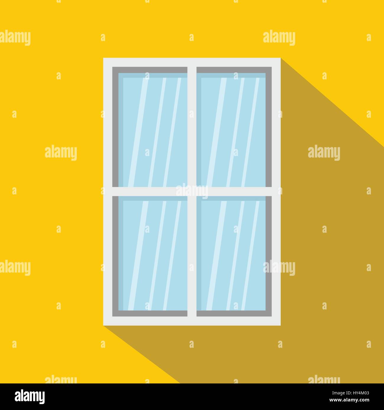 White rectangle window icon, flat style Stock Vector Image & Art - Alamy
