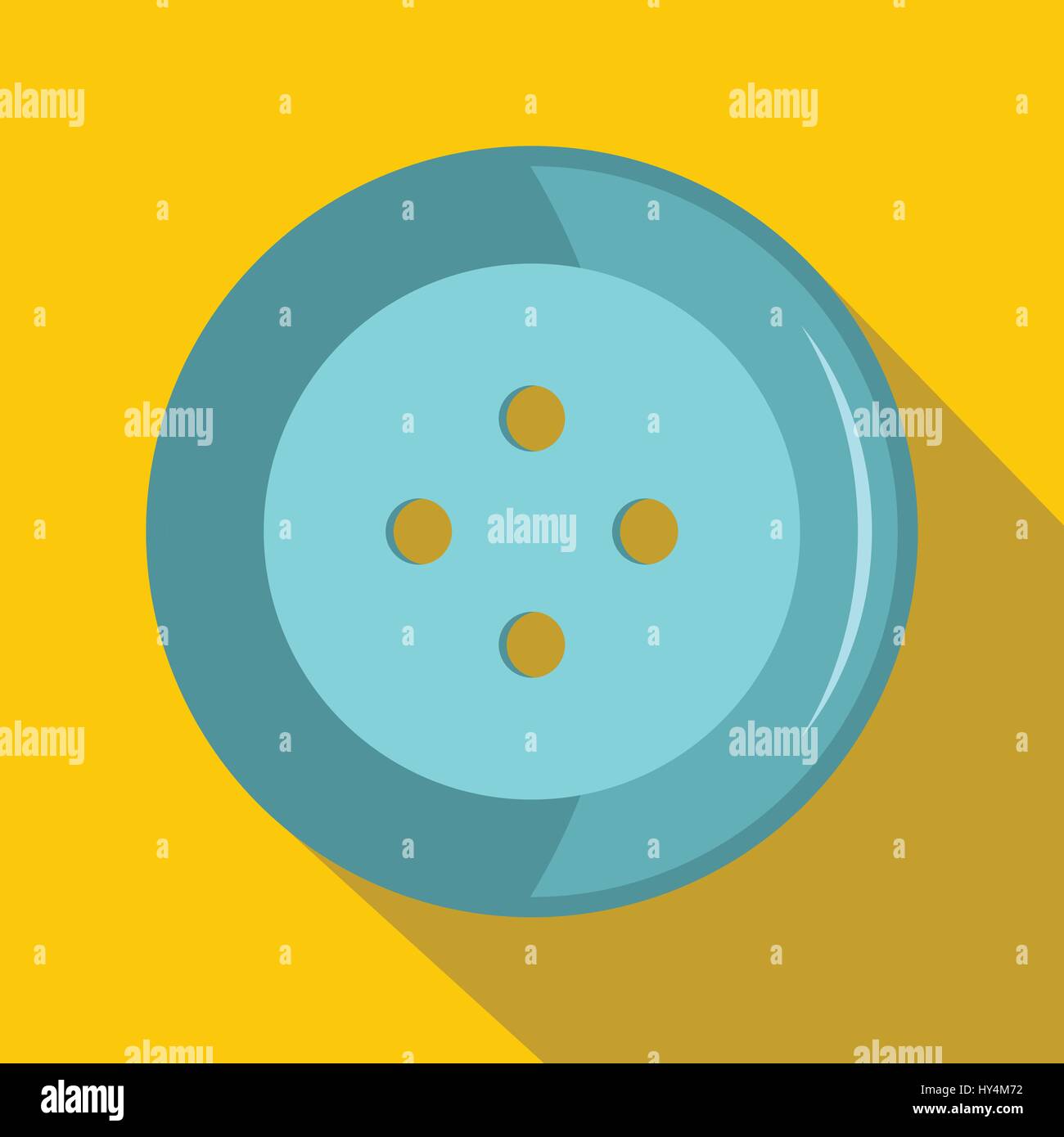 Blue clothing button icon, flat style Stock Vector Image & Art - Alamy