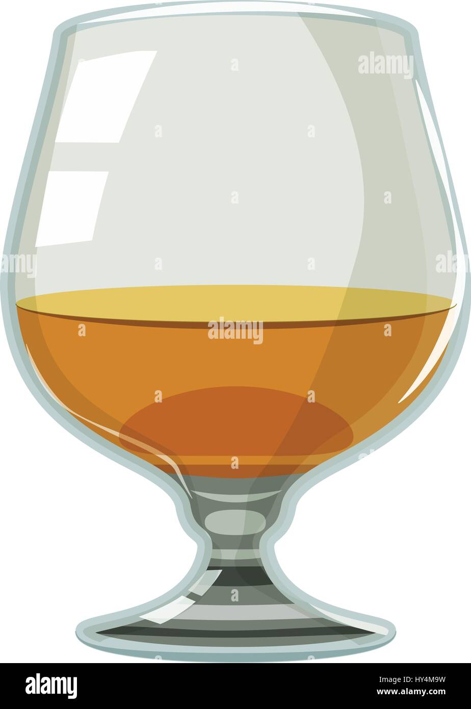 Glass of scotch or whiskey icon, cartoon style Stock Vector Image & Art ...