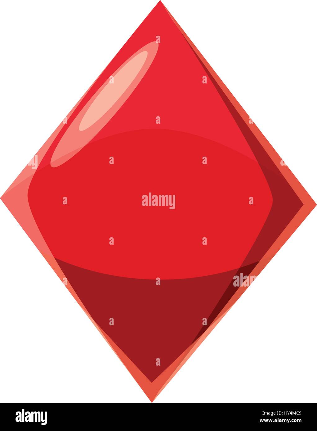 Diamond suit plying card icon, cartoon style Stock Vector Image & Art ...