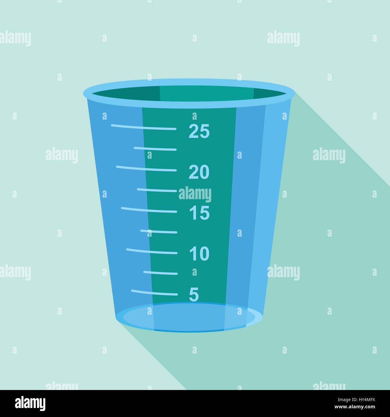 Measuring cup icon, flat style Stock Vector Image & Art - Alamy