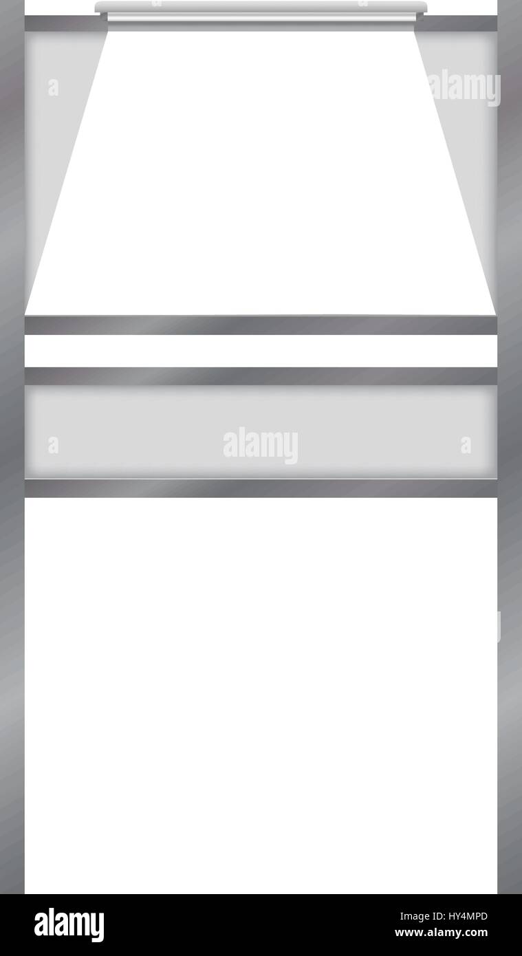 Foldable advertising board mockup, realistic style Stock Vector Image ...