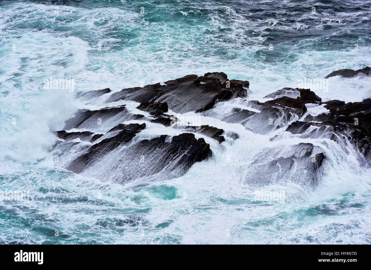 Ireland, County Clare, surf rock in Kilkee, Irish Sea Stock Photo - Alamy