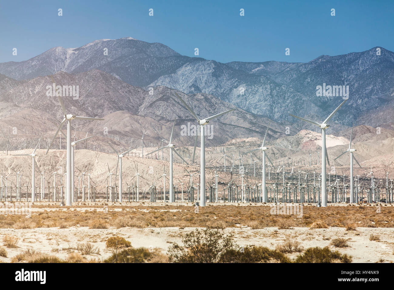 USA, USA-West, California, Palm Springs, wind energy Stock Photo - Alamy