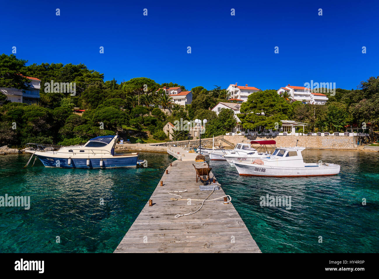 Croatia, Kvarner Gulf, Rab, Kalifront peninsula, Suha Punta, bathing ...