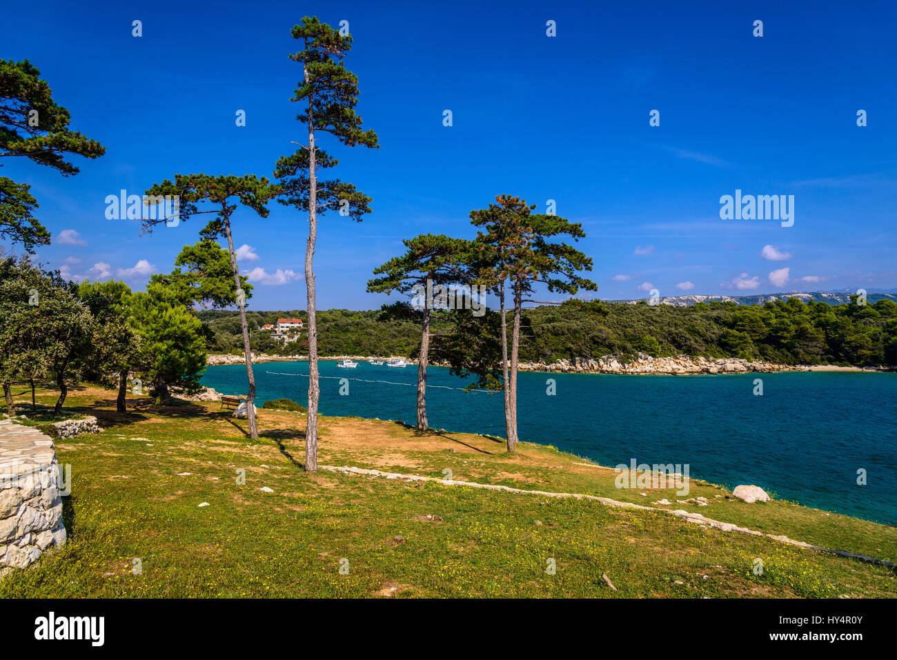 Croatia, Kvarner Gulf, Rab, Kalifront peninsula, Suha Punta, bathing ...