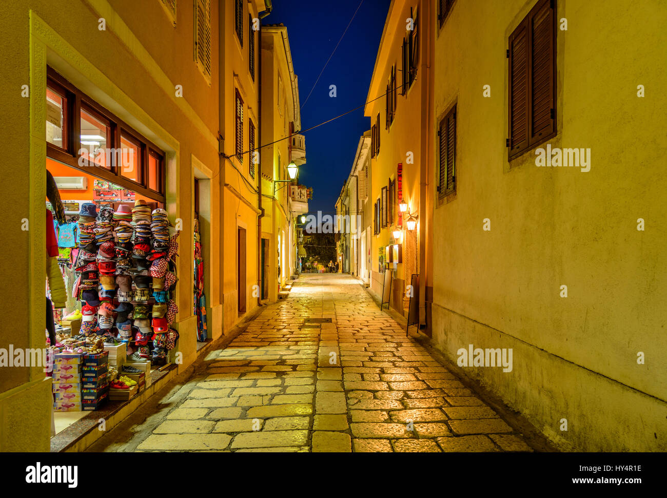 Croatia, Kvarner Gulf, Rab Island, Rab Town, Old Town, Srednja Street ...