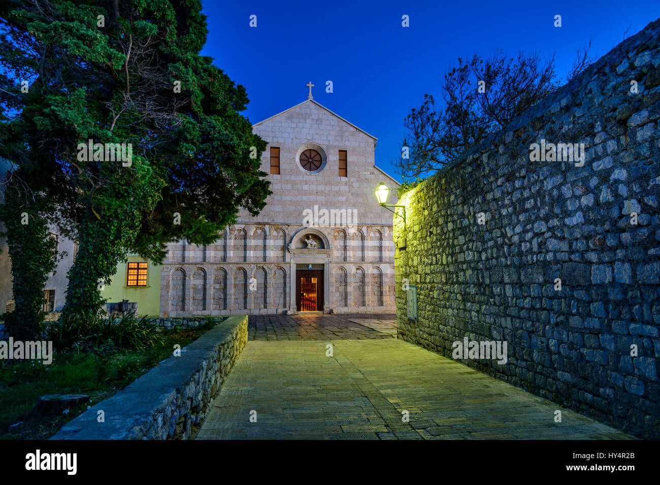 Croatia, Kvarner Gulf, Rab Island, Rab Town, Old Town, cathedral Sveta ...