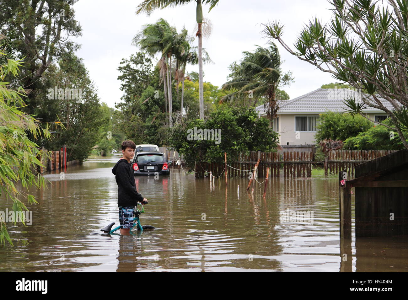 Cyclone Debbie - Northern NSW Flooding Stock Photo - Alamy