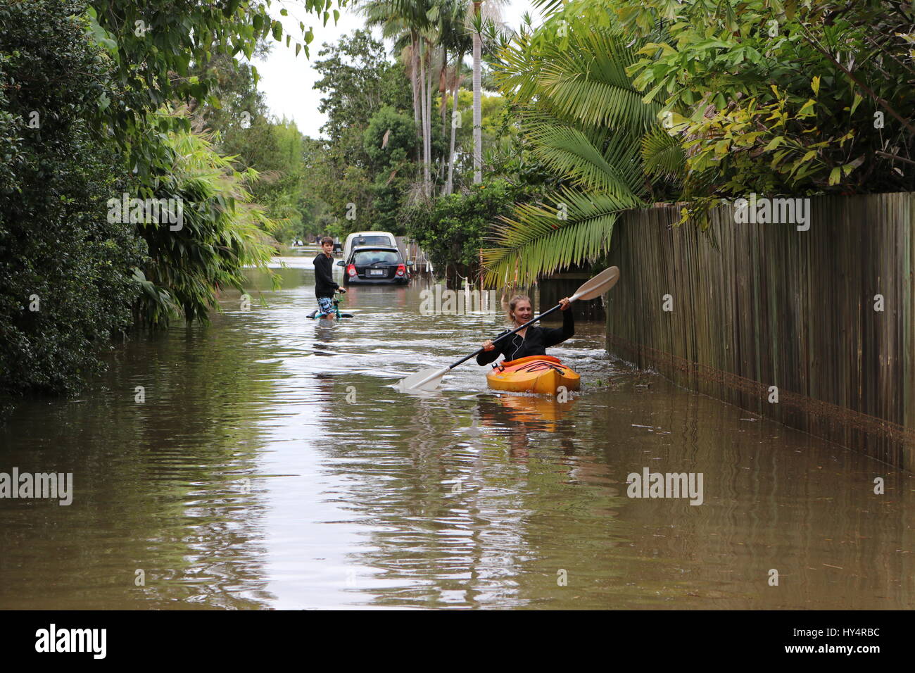 Cyclone Debbie - Northern NSW Flooding Stock Photo - Alamy