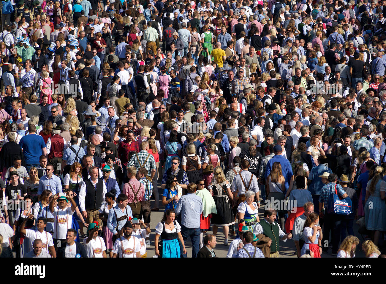 Germany, Bavaria, Munich, Crowd, Oktoberfest Stock Photo - Alamy