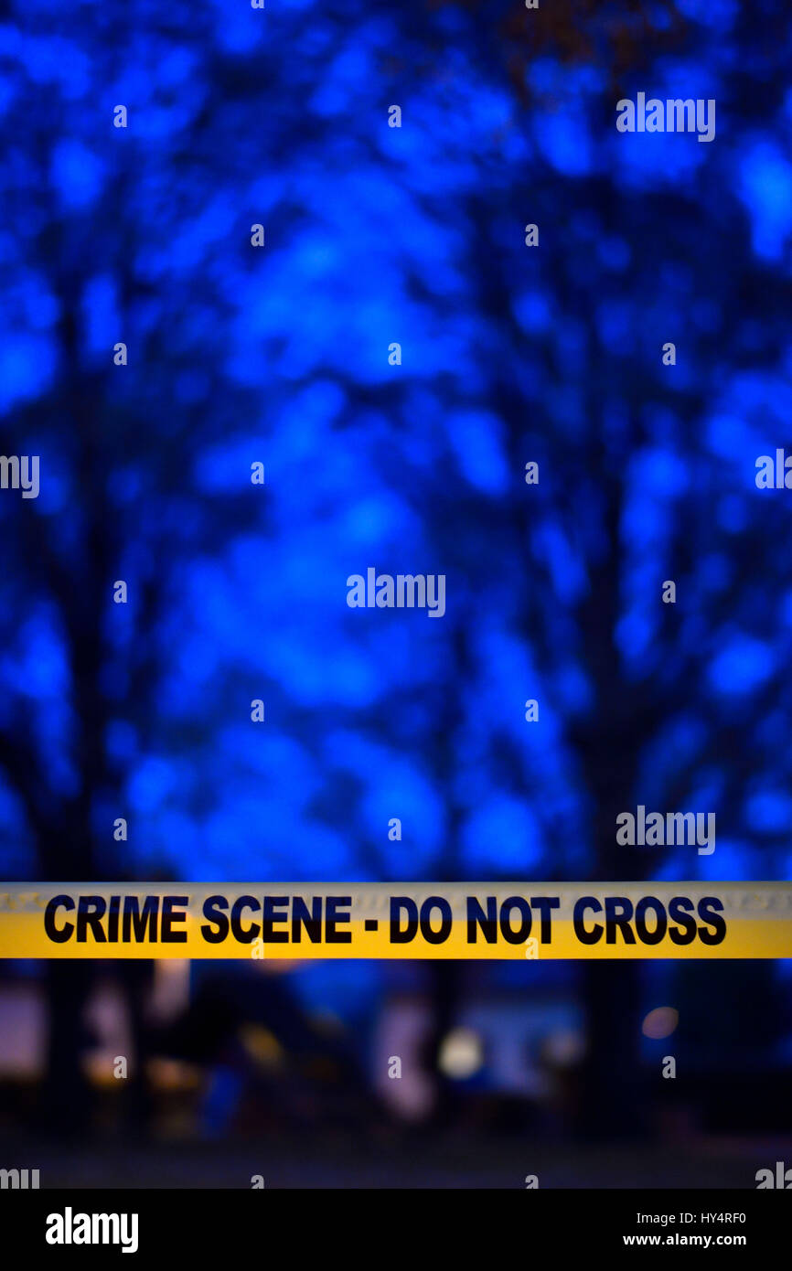 Crime scene cordon hi-res stock photography and images - Alamy