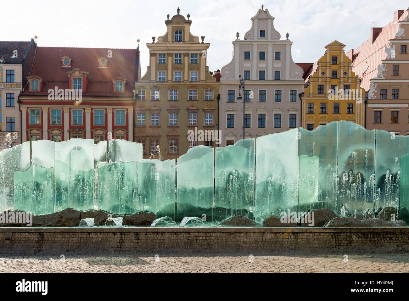Poland, Wroclaw, Fountain of the sculptor of Wroclaw Alojzy Gryt on the ...