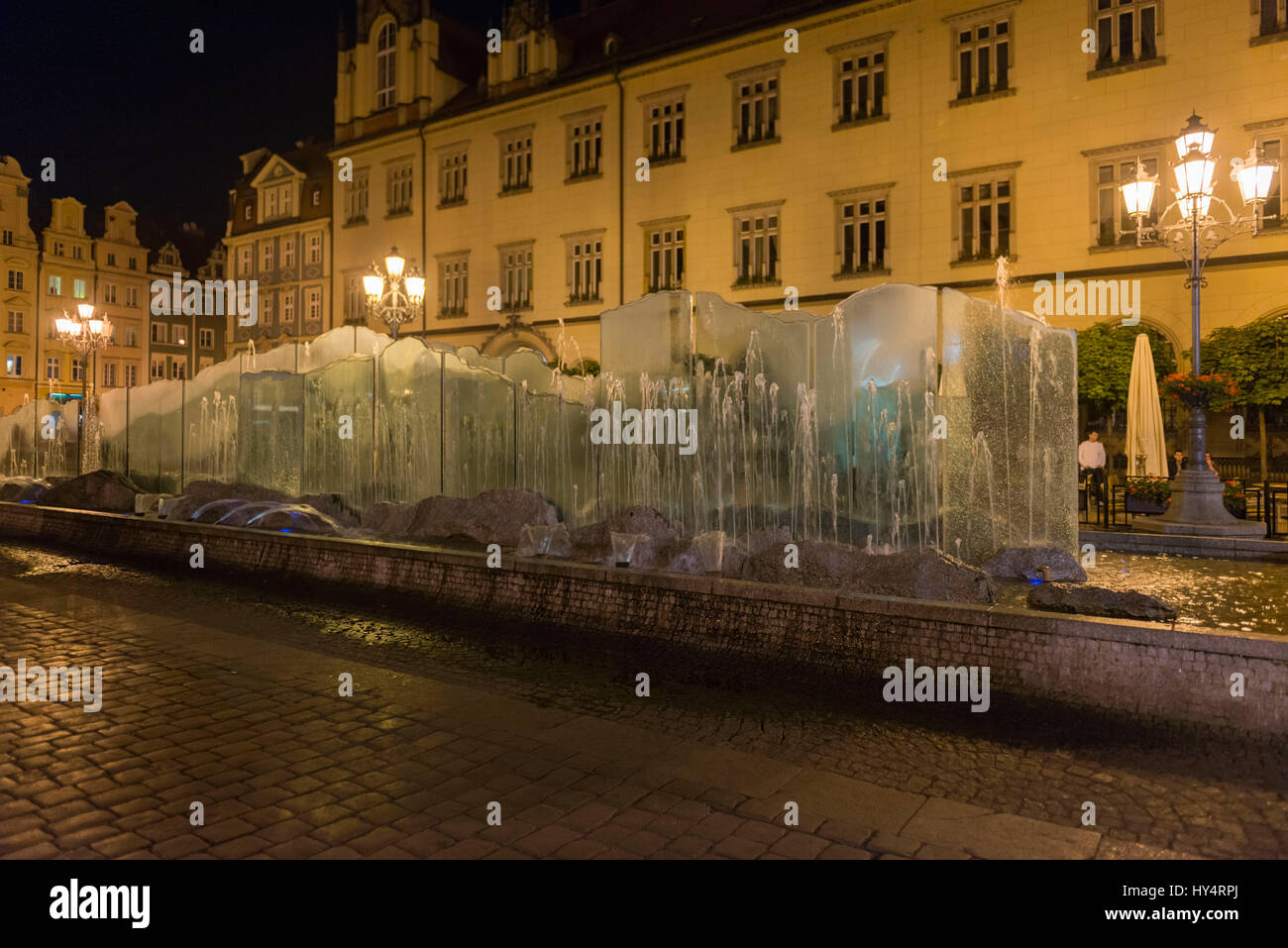 Poland, Wroclaw, Fountain of the sculptor of Wroclaw Alojzy Gryt on the ...