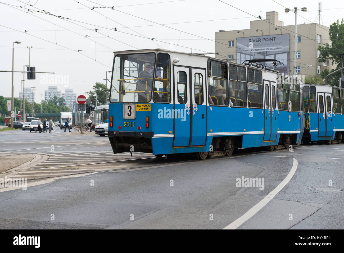 Poland, Wroclaw, tram Stock Photo - Alamy