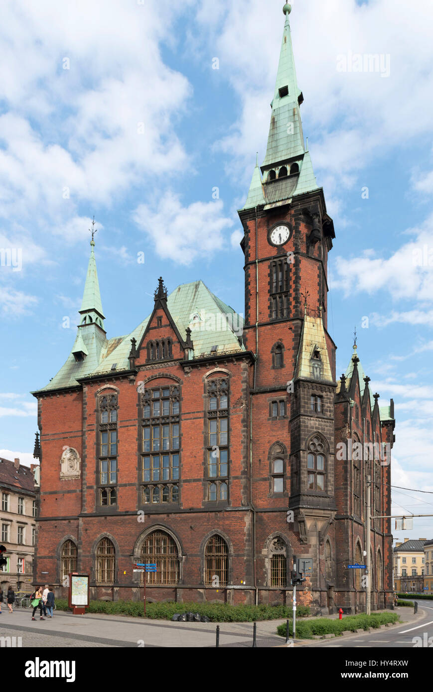 Poland, Wroclaw, University Library in Karola Szajnochy 7/9 Stock Photo ...
