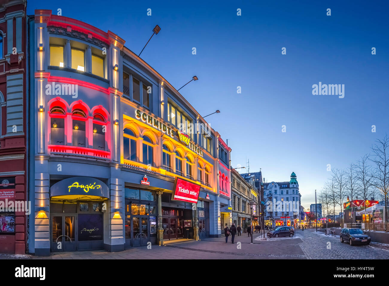 Germany, Hamburg, St. Pauli, Reeperbahn, Kiez, Schmidt, Schmidt's ...