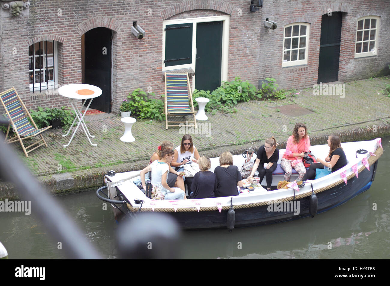 Boat trips in the (Gracht) canals of Utrecht Stock Photo - Alamy