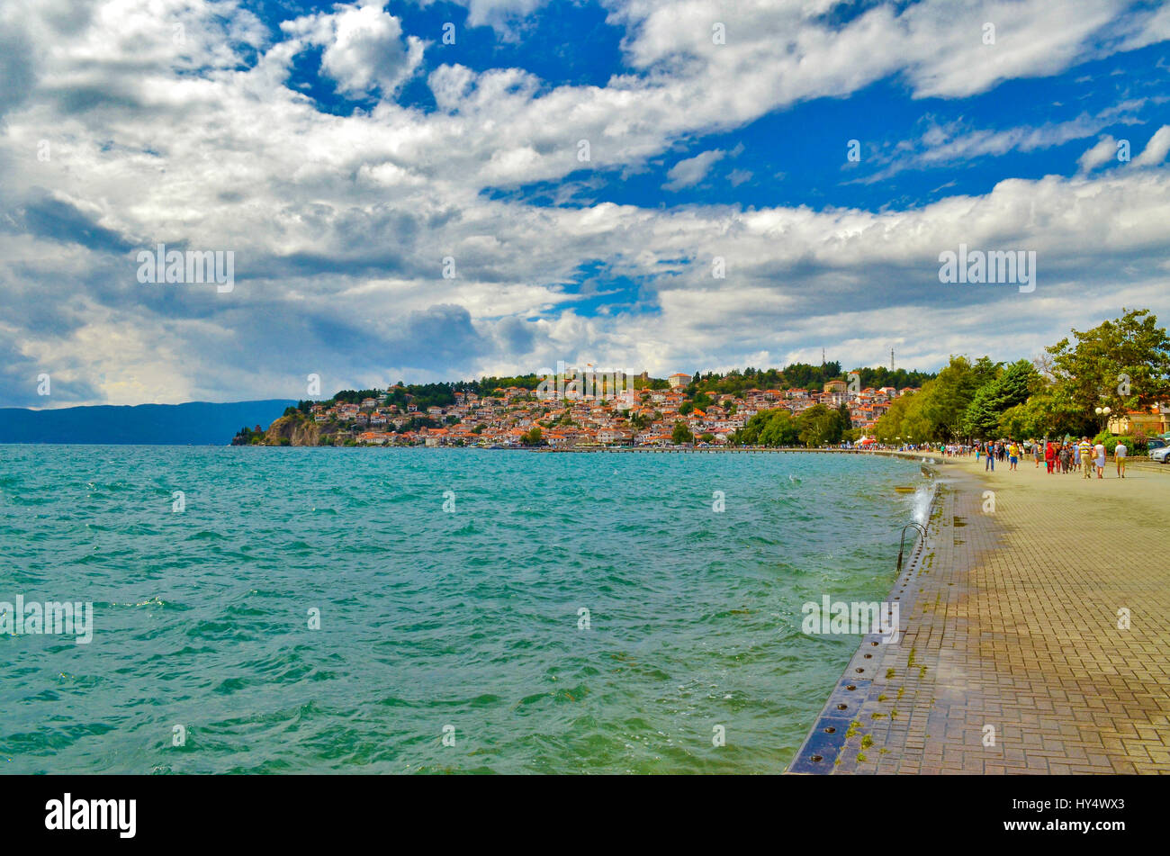 Ohrid Lake in Macedonia Stock Photo - Alamy