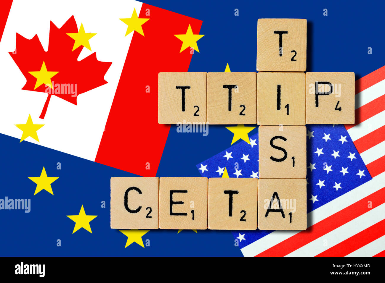 Wirtschaftsabkommen eu hi-res stock photography and images - Alamy