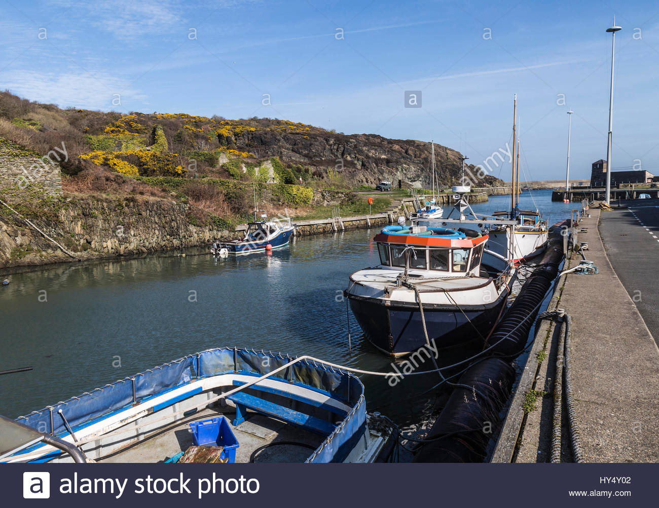 Anglesey Amlwch Port Fishing Boats High Resolution Stock Photography ...