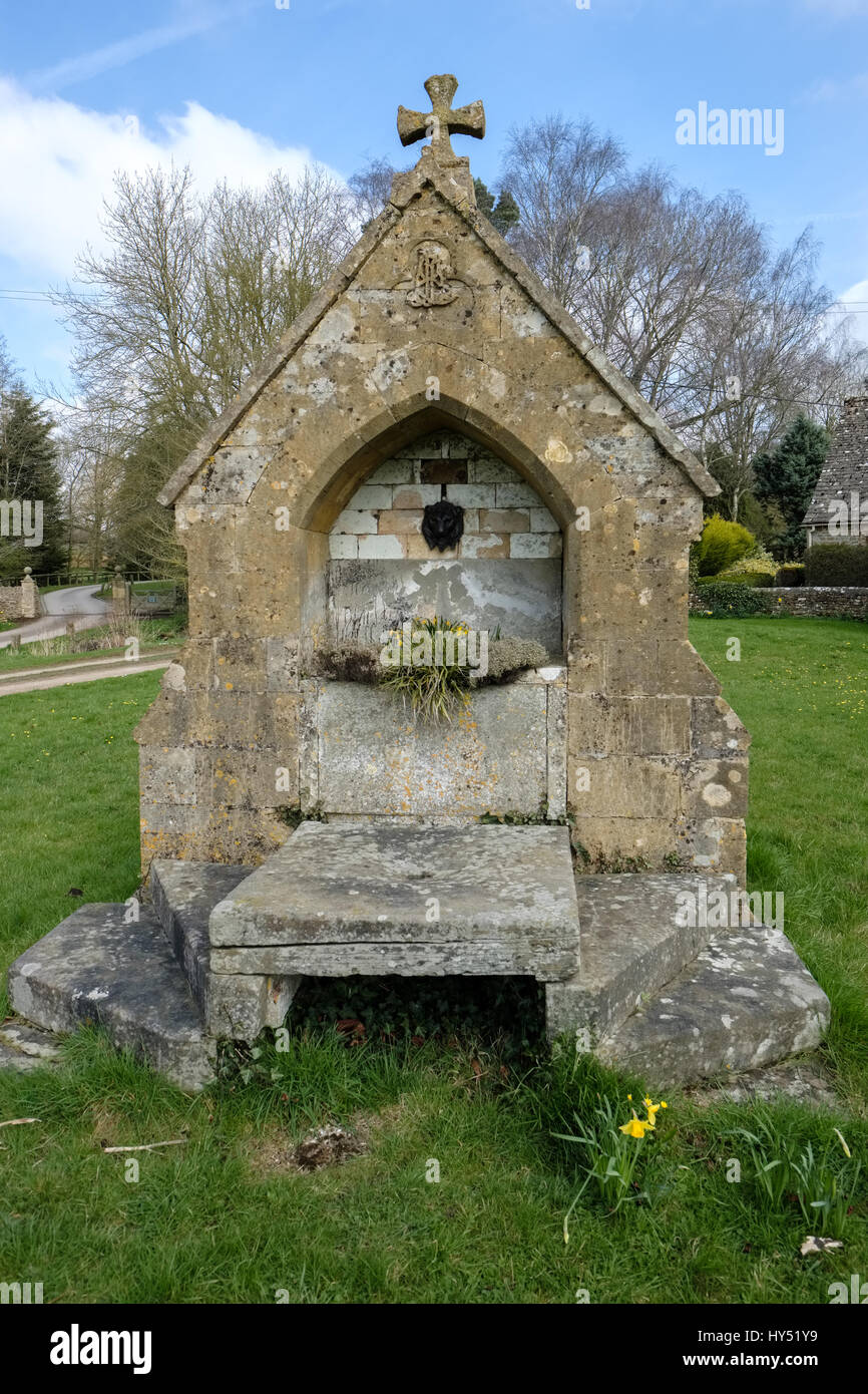 Picturesque Wyck Rissington Village in the Cotswolds Stock Photo - Alamy