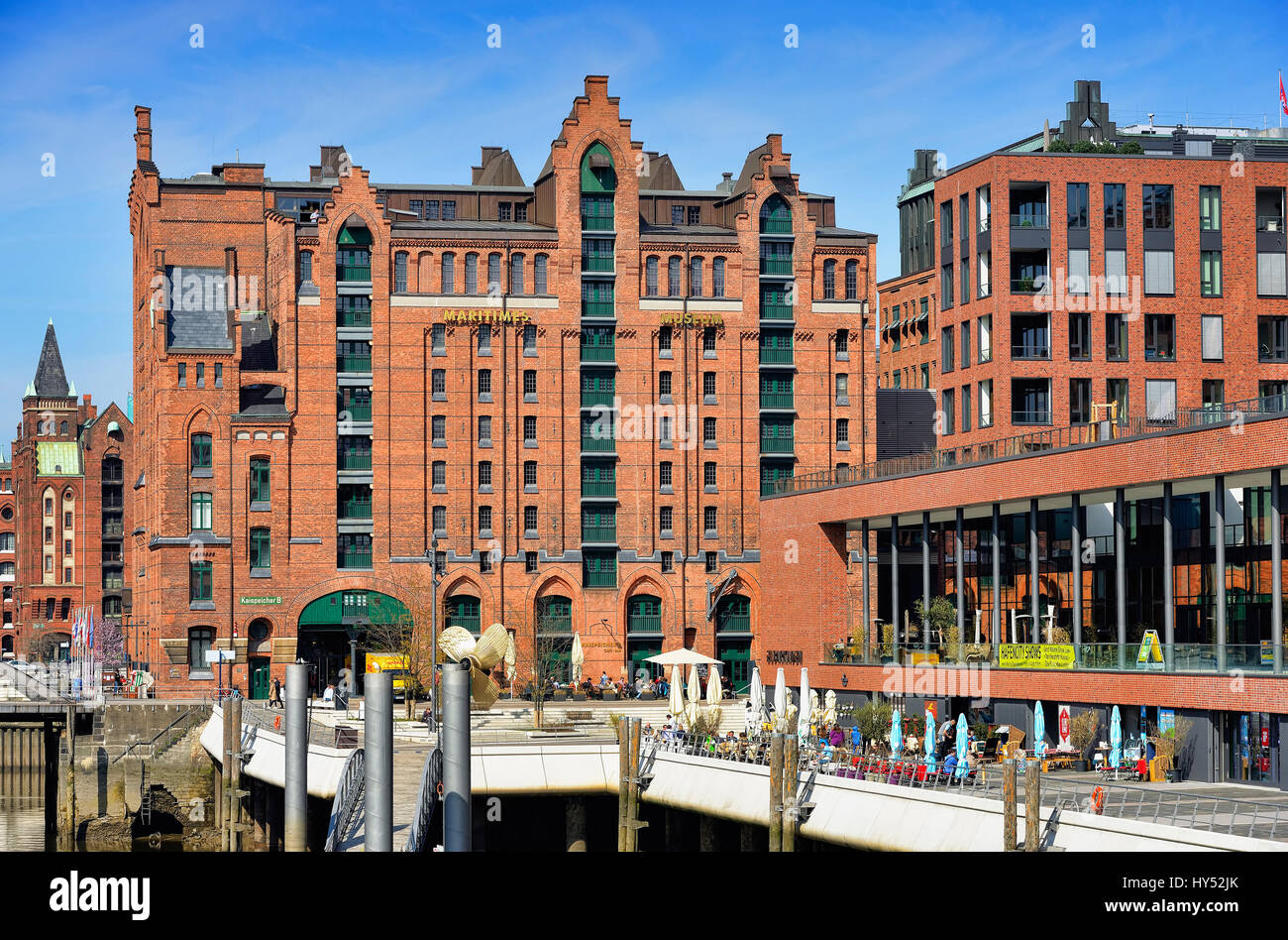 International maritime museum at the brooktorhafen hi-res stock ...