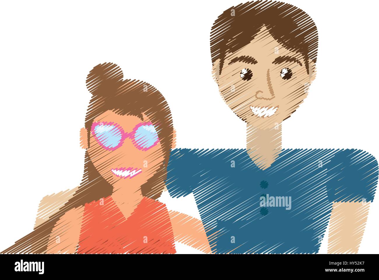 drawing couple together romance Stock Vector Image & Art - Alamy