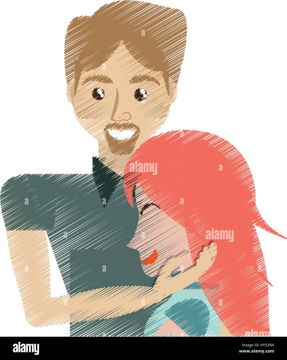 Caress face Stock Vector Images - Alamy