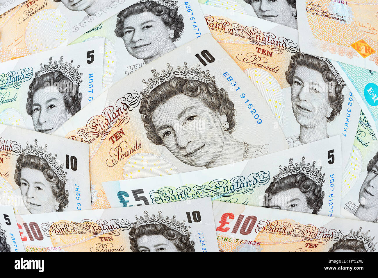 English pound marks, Englische Pfundnoten Stock Photo - Alamy